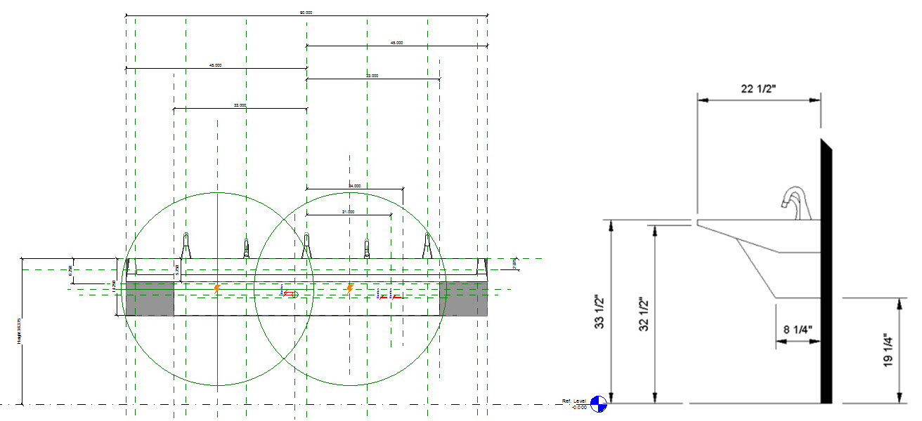 4 Revit Fixtureroom Layout Tips Adauniversal Design Review Handicapped